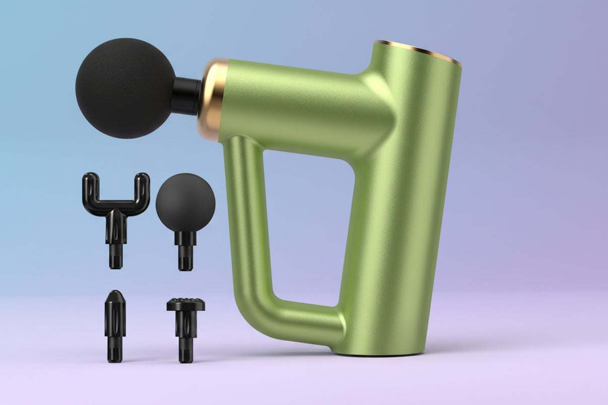 ZTECH Deep Tissue Massage Gun – 4 Heads + Adjustable Speeds – Thefitlab